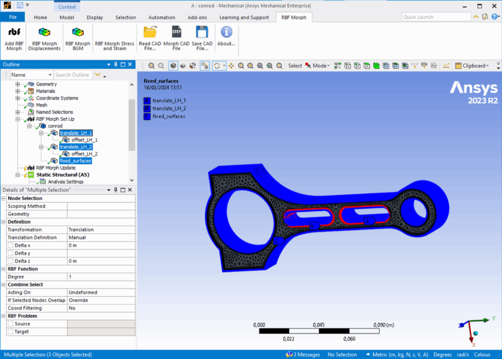 Ansys RBF Morph Structures - RBF Morph